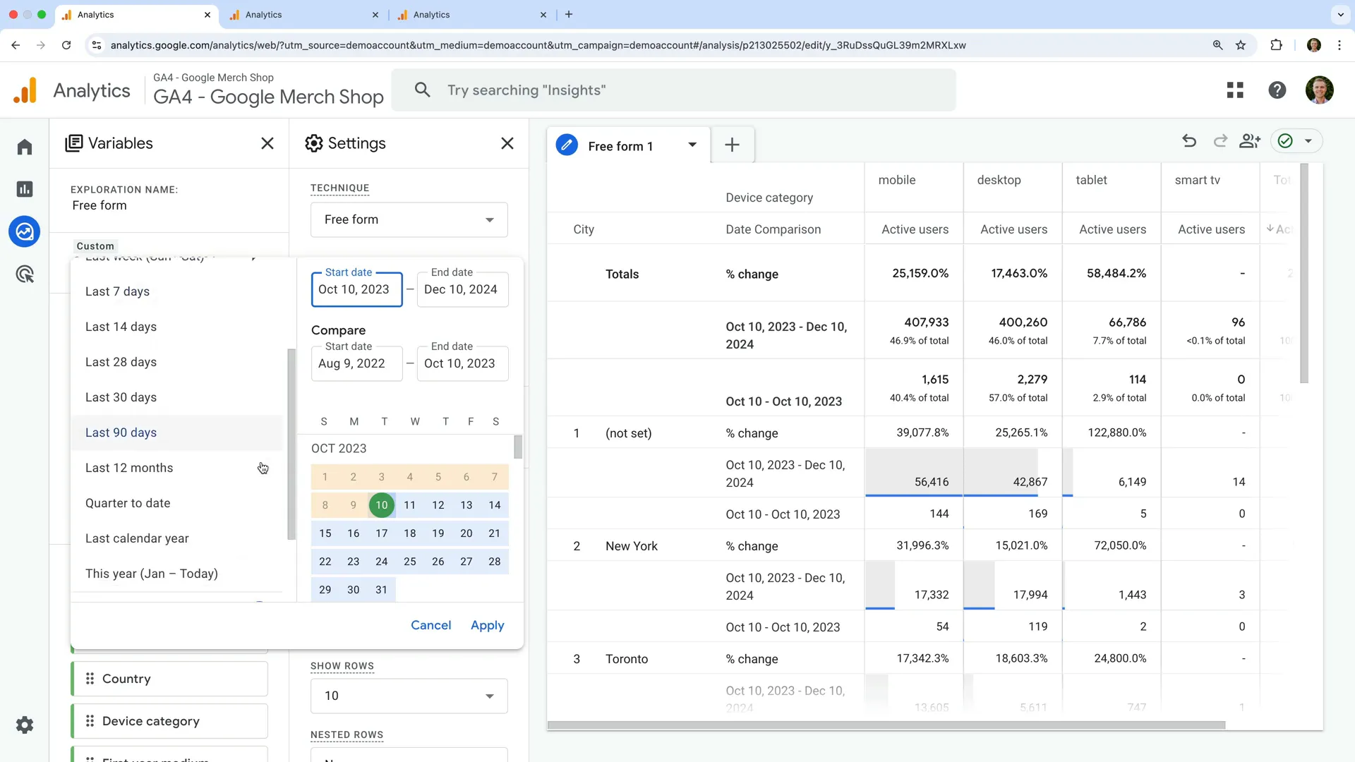Understanding Google Analytics Date Ranges and Historical Data - Loves Data